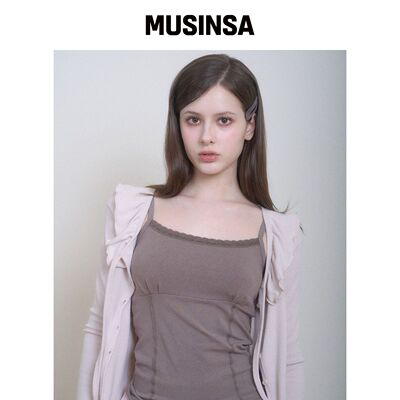 BELLIALEU 基础蕾丝背心 摩卡色 MUSINSA韩国官网直邮进口