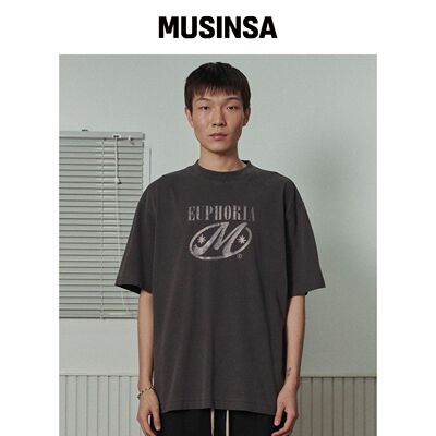 MURRA EUPHORIA T恤 _ 炭灰色韩国官网直邮进口MUSINSA