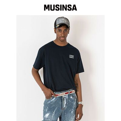 STRIKE REVERSAL 小logo T恤 (NAVY) MUSINSA韩国直邮官方正品