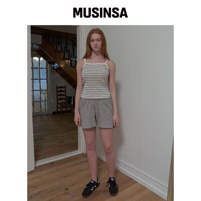 INJIACTIVE 华夫短裤 灰色韩国官网直邮进口MUSINSA