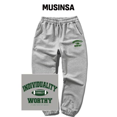 TRIPSHION RUGBY LOGO 运动卫裤 - 泥膜 MUSINSA韩国直邮官方正品