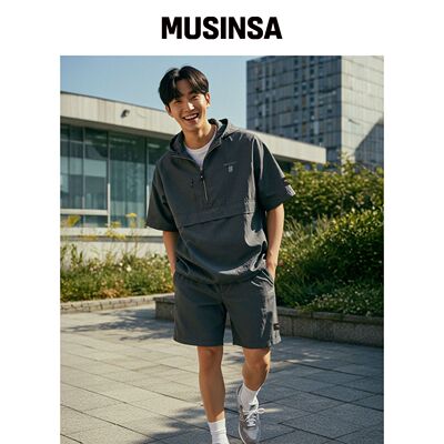 BEENTRILL 聚酯纤维亚诺拉克夹克（炭灰色） MUS韩国官网直邮进口