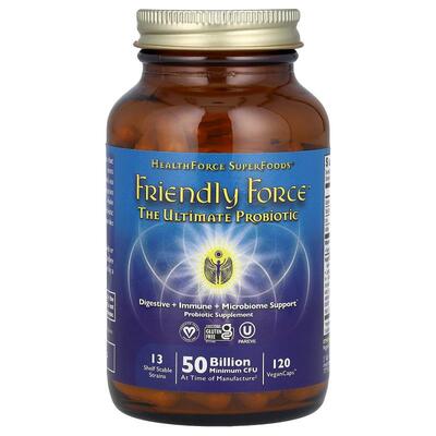HealthForce SuperfoodsFriendly Force™ 高级益生菌 120 粒