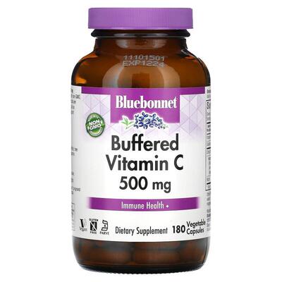 Bluebonnet Nutrition,缓冲维生素 C，500 毫克，180 粒素食胶囊