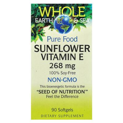 Natural Factors,Whole Earth & Sea，向日葵维生素 E，268 毫克9
