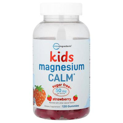 Micro Ingredients,Kids Magnesium Gummies, Strawberry