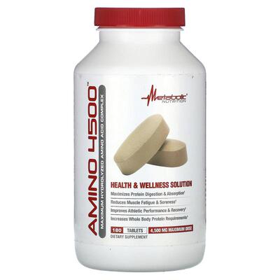 Metabolic Nutrition,Amino 4500 氨基酸营养片，180 片