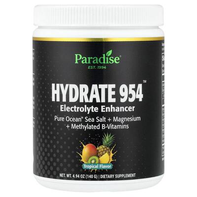 Paradise Herbs,Hydrate 954™, Electrolyte Enhancer, Tropical,