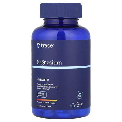 Trace,Magnesium Chewable，树莓柠檬味，120 片咀嚼片