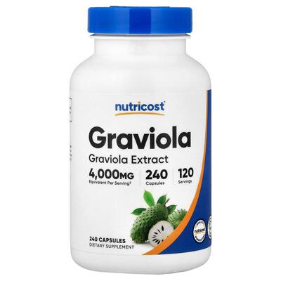 Nutricost,Graviola, 240 Capsules (100 mg per Capsule)