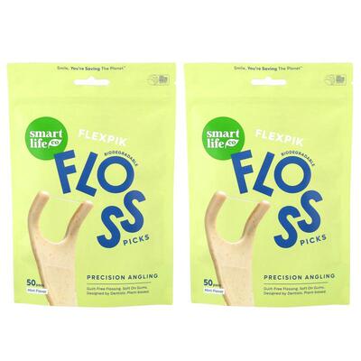 SmartLifeCo,Flexpik™ 牙线棒，薄荷味，100 包