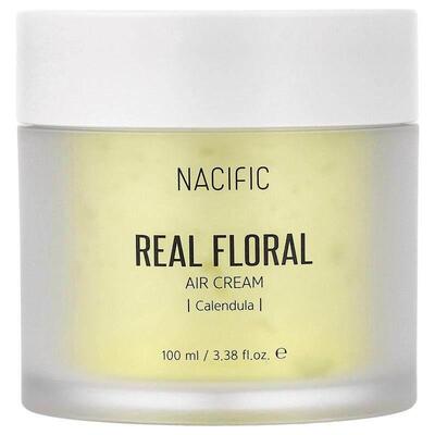 Nacific,Real Floral，轻盈面霜，金盏花，3.38 液量盎司（100 毫