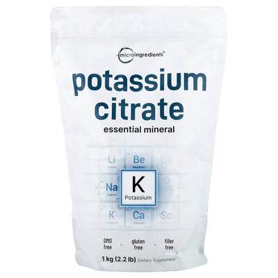Micro Ingredients,Potassium Citrate, 2.2 lb (1 kg)
