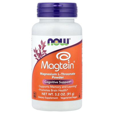 诺奥,Magtein®, Magnesium L-Threonate Powder, 3.2 oz (91 g)
