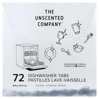 The Unscented Company,洗碗片，72 片，30.5 盎司（864 克）