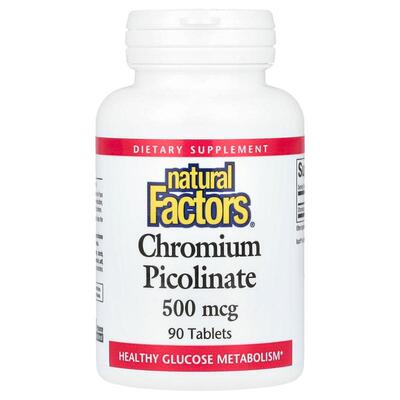 Natural Factors,吡啶甲酸铬，500 微克，90 片