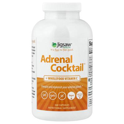 Jigsaw Health,Adrenal Cocktail™ + 全食维生素 C，360 粒胶囊