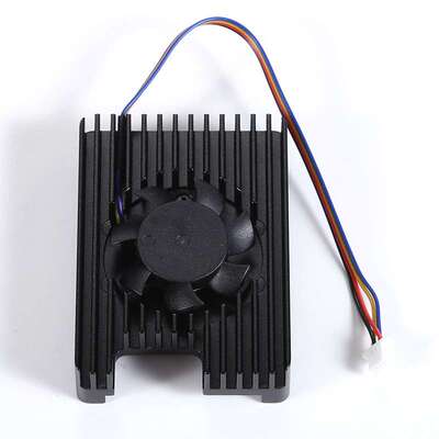 树莓派CM5专用铝合金散热器带风扇一体式4线接口PWM可调速5V 3007