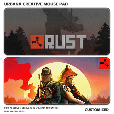 RUST腐蚀周边鼠标垫超大加厚护腕锁边电竞游戏键盘垫办公桌面垫子