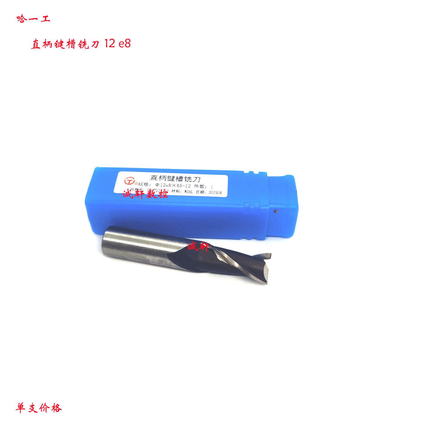 正品哈一工M2直柄键槽铣刀两刃3 4 5 6 8 10 12 14 16 18 20-e8