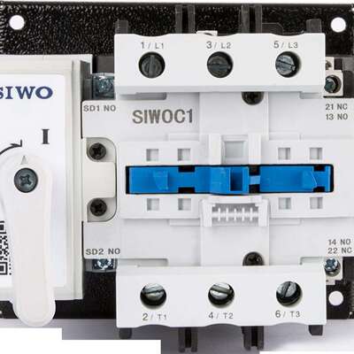 设备沈阳斯沃厂家直发交流接触器机械应急启泵型SIWOC1-25~400/SD