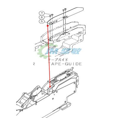 适用 NPM贴片机飞达配件 4456MM转换片CM402 CM602 N210158746AC