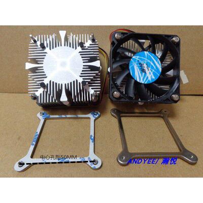 全新SOCKET988 全铝散热器60*60*35MM 平行孔距50MM 12V 2.8w三线