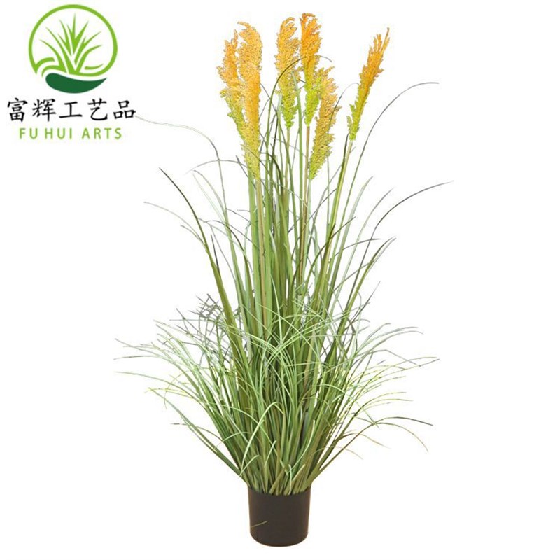 仿真绿植洋葱草狗尾巴草蒲草芦苇草假草盆栽组合造景草类摆件