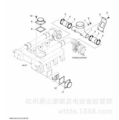 斗山软管夹PU158/65.97440-0097