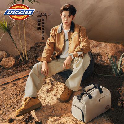 【田嘉瑞同款】Dickies25秋冬新款 华夫格面料长袖卫衣 DK0A8821