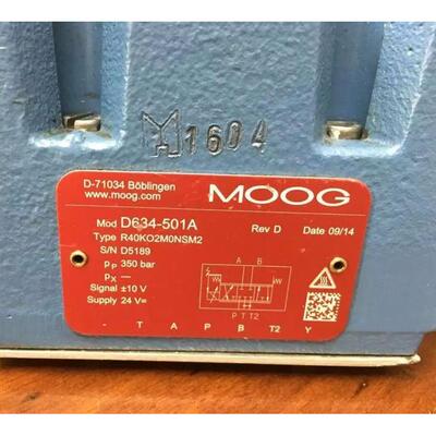MOOG 穆格 伺服阀 D661-6460C 高精度方向控制阀 D663-4021 液压