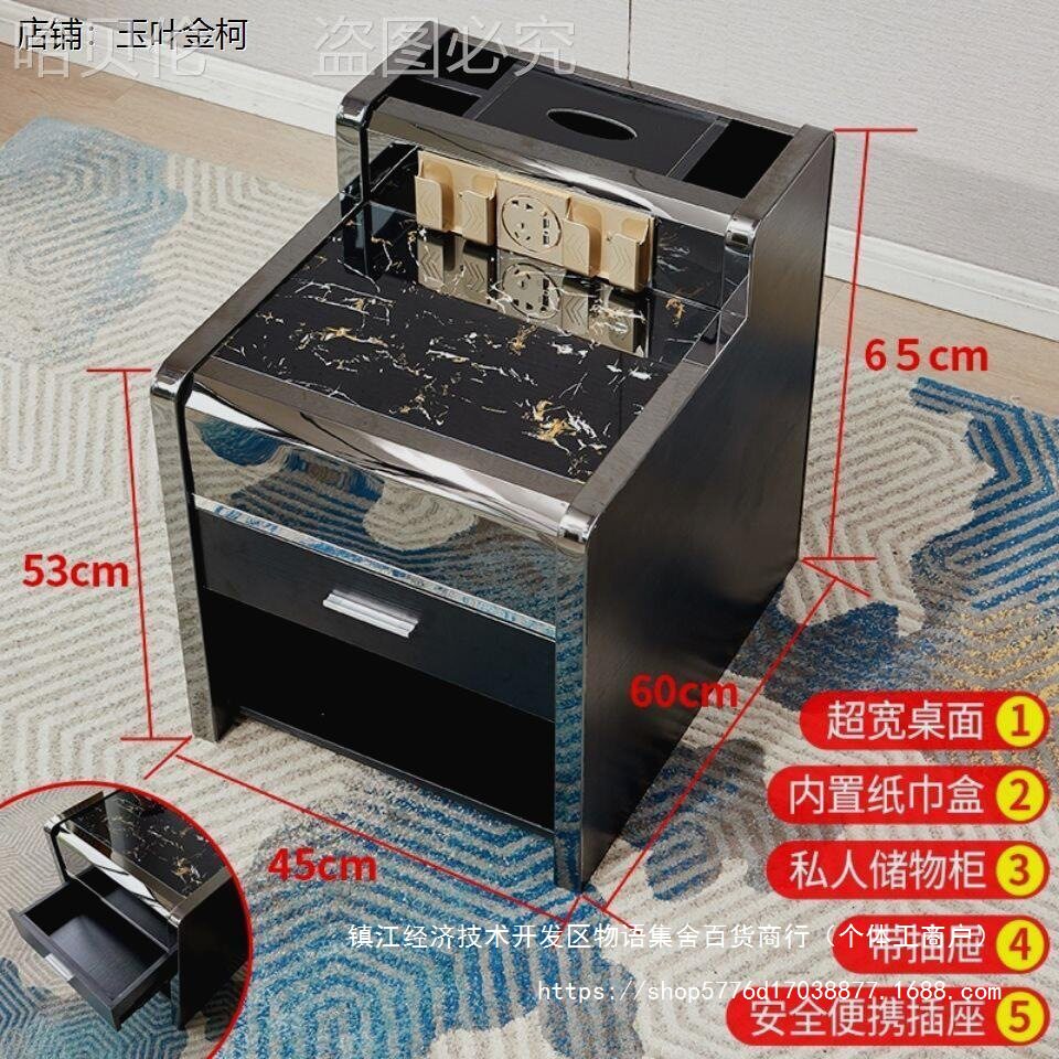 沐沙发茶水桌足浴水疗按摩美甲茶水柜的足疗茶几经济型旁边边柜足