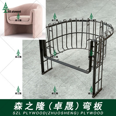 北欧轻奢铁架布艺单人沙发躺椅
