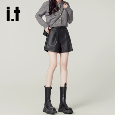 itCHOLATE辣妹黑色PU皮