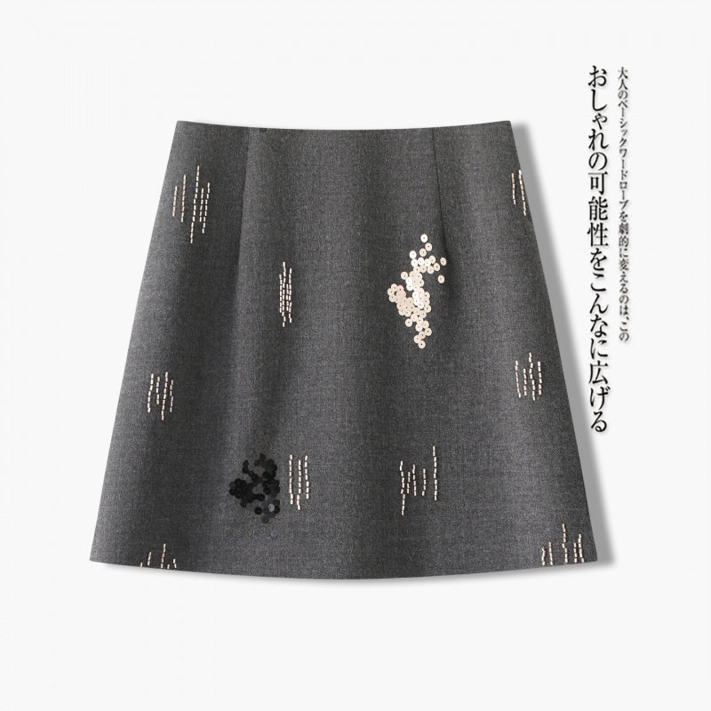 钉珠设计感时尚短裙西装半身裙女2026春夏新款高腰显瘦好看包臀裙
