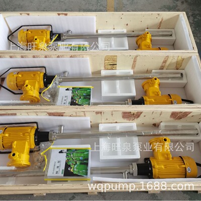 旺泉HD-750W3-VYB+SS316L-1000HV250VT螺杆式插桶泵、防爆螺杆泵
