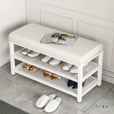 换鞋凳家用门口可坐鞋柜坐凳一体入户门轻奢感穿鞋凳进门鞋架