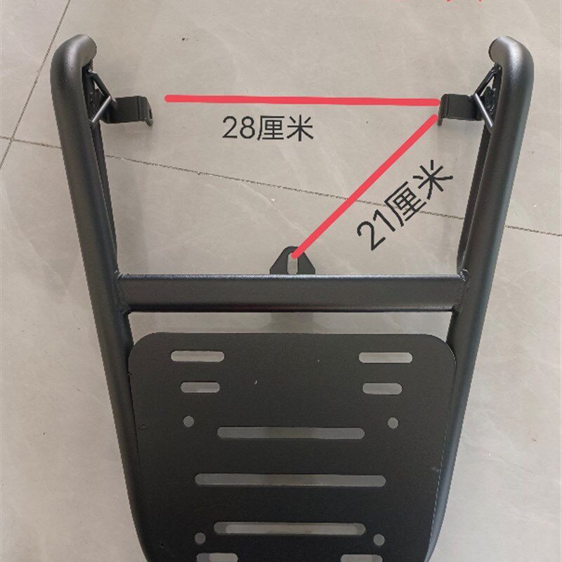 尚领电动车尾架小迅鹰摩托车后衣架改装后备箱支架外卖箱货架