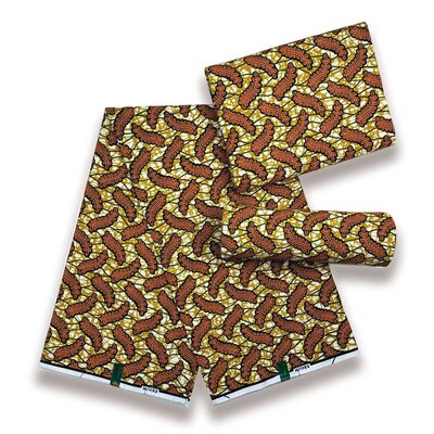 African Vlisco Holland wax fabric cotton非洲蜡布棉传统布料9