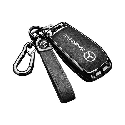 适用奔驰gla200钥匙套gle350壳扣gls450车内装饰用品改装b200汽车