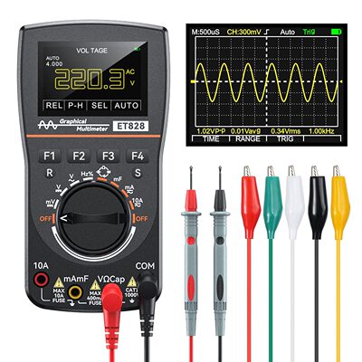 示波万用表1MHZ 2.5MSPS 采样率 示波器+万用表二合一