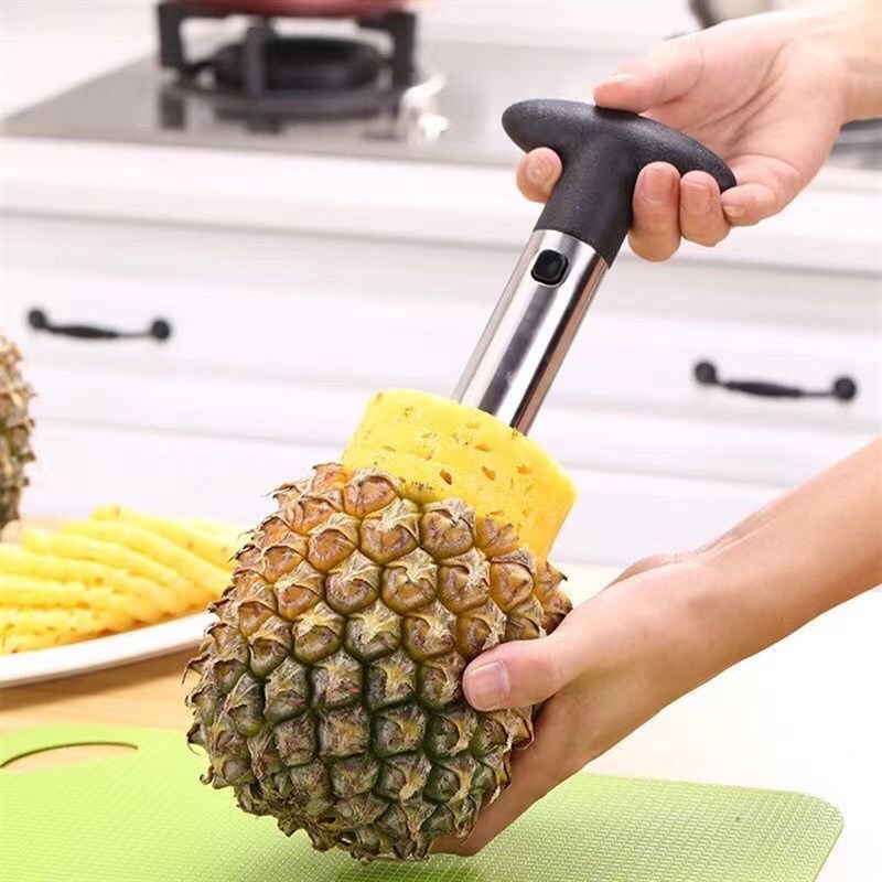 菠萝掏空旋转工具凤梨水果去核挖孔去皮取芯分割器削菠萝神器新款