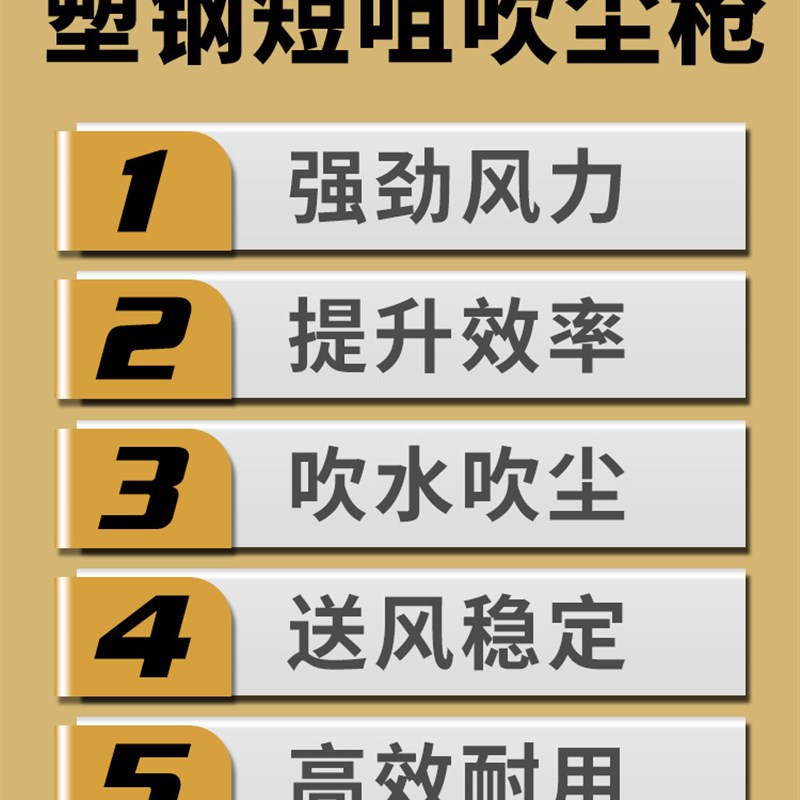 强力洗车吹尘枪吹水吹气风枪汽车美容高压气吹除尘枪气枪工具货