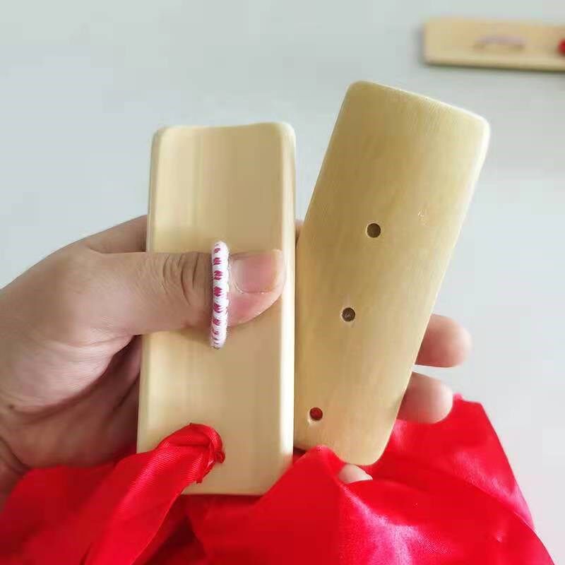 儿童快板红绸方巾竹板专业表演指板幼儿园小学生口才用教学入门