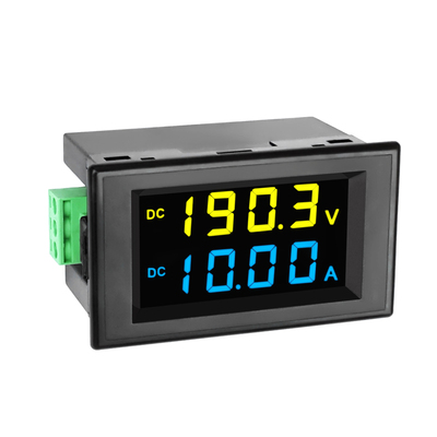 12V200V10A50A直流电压电流表双显数显表头LCD数字显示D85-3051AG