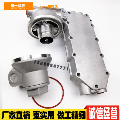 挖掘机配件小松PC300 350 360-7康明斯6D114发动机机油散热器边盖