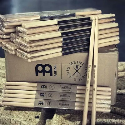 MEINL麦尔专业架子鼓棒胡桃木5A5B7A2B儿童练习演出实木鼓槌鼓刷