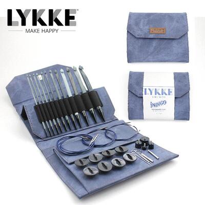 美国LYKKE15cm阿富汗可拆钩针套装 围巾毛衣 手工DIY编织工具
