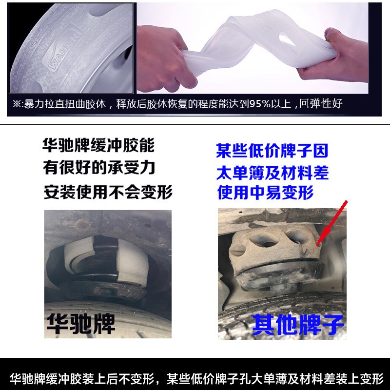 适用沃尔沃S40 S60 S80 S80L 汽车减震器缓冲胶避震弹簧改装配件