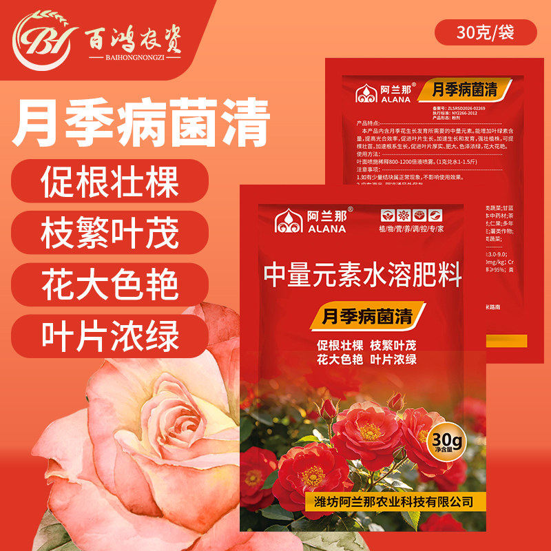 科沃华月季病菌清玫瑰蔷薇月季花病毒病专用药黑斑毒白粉园艺花卉